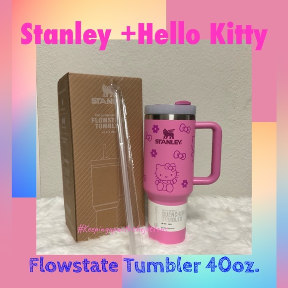Stanley | Dining | Stanley Hello Kitty Pink Flowstate Tumbler 4oz ...
